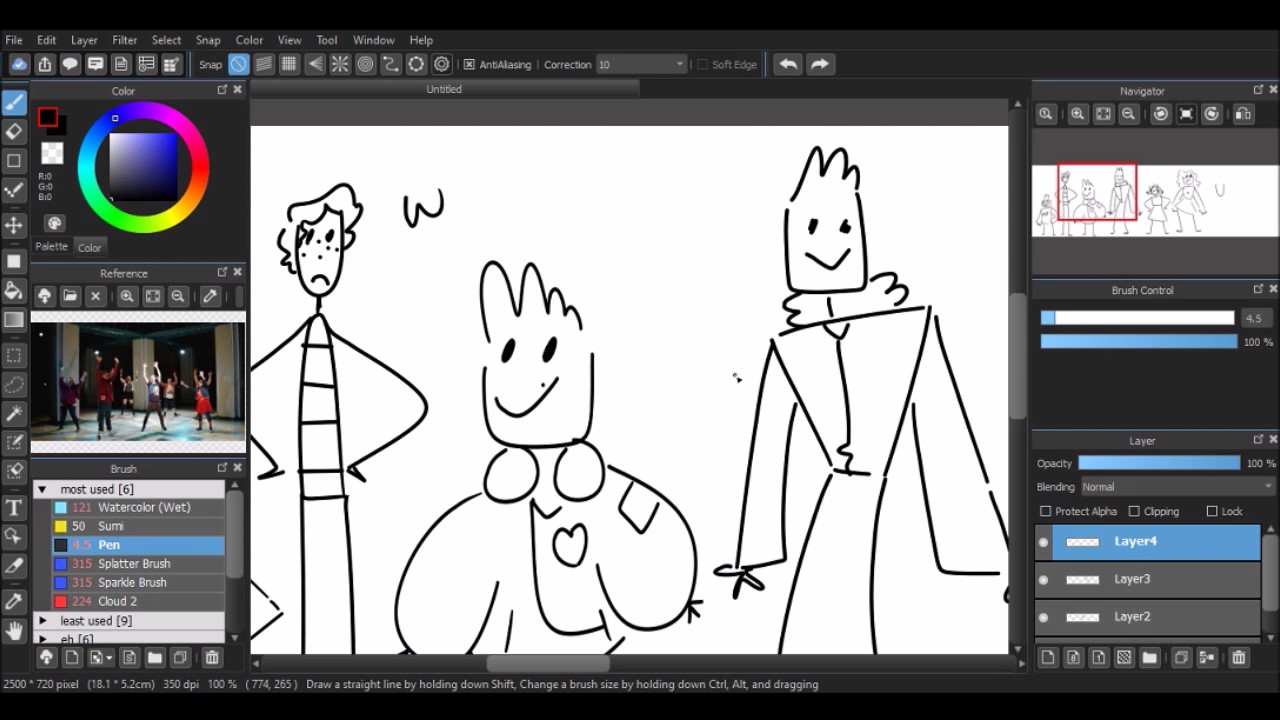 BMC characters in my shitty style (a speedpaint) - YouTube