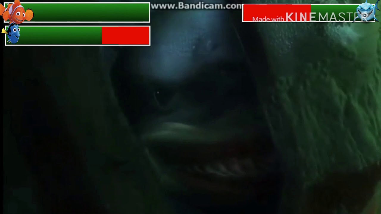 Marlin And Dory vs Bruce with healthbars - YouTube