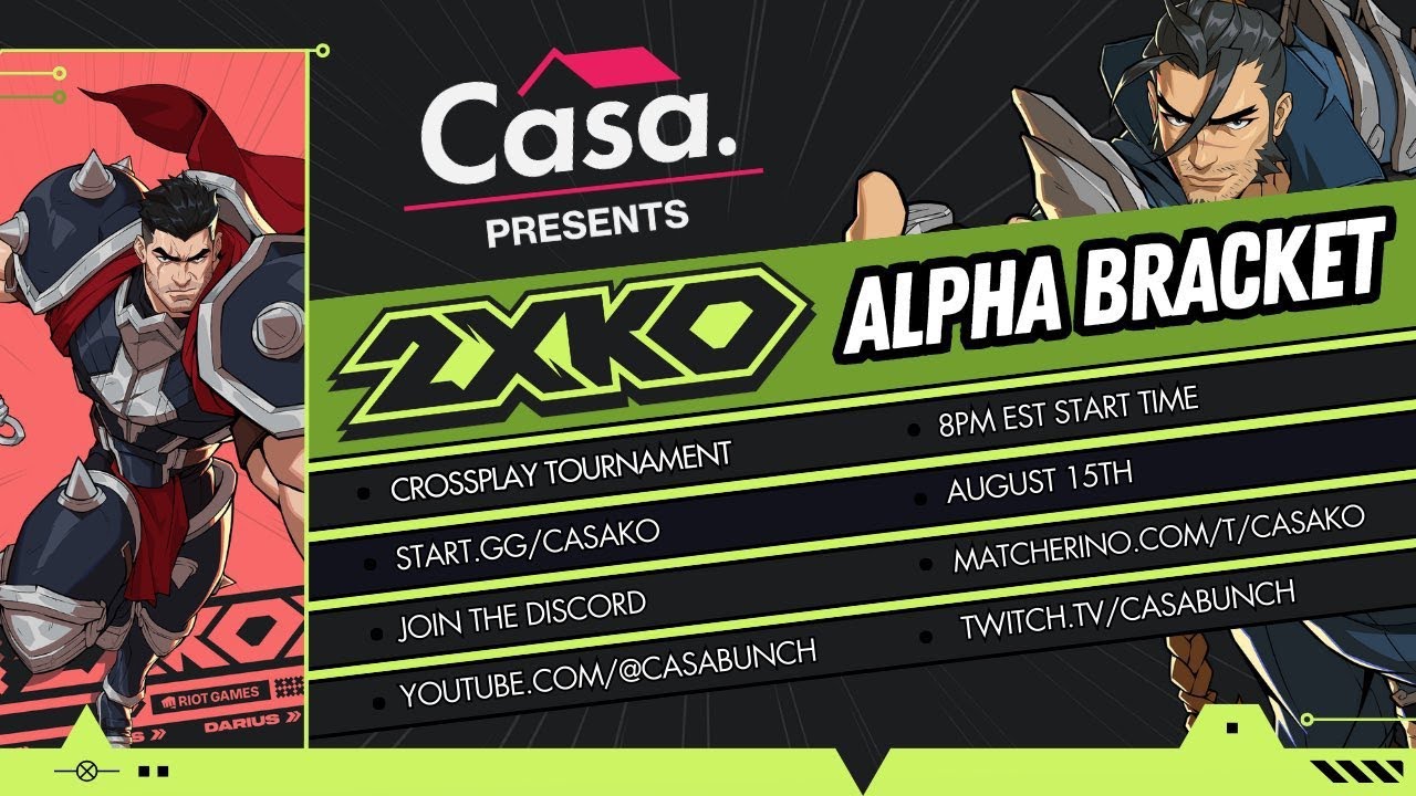 Casa Presents: 2XKO Alpha Bracket - YouTube