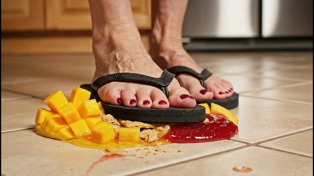 Flip Flop Food Crushing Challenge | Satisfying Crunch & Squish (ASMR ...