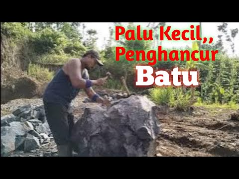 Cara sederhana belah batu besar - YouTube
