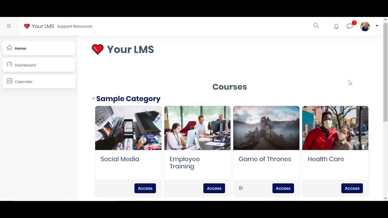 Student View Example - Pluto LMS - YouTube