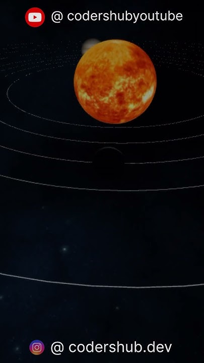 Creating a 3D Solar System Using HTML , CSS , JS and Three JS #webdevelopment - YouTube