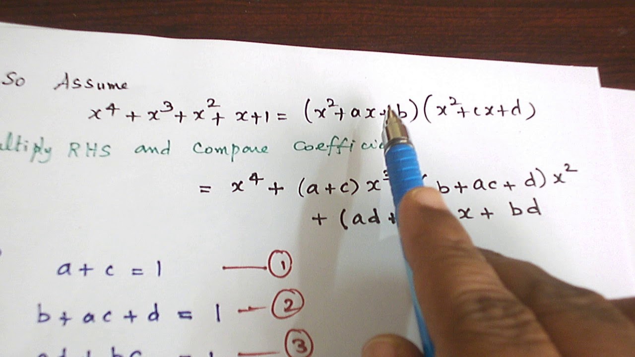 IRREDUCIBLE POLYNOMIALS EXAMPLE 1 - YouTube