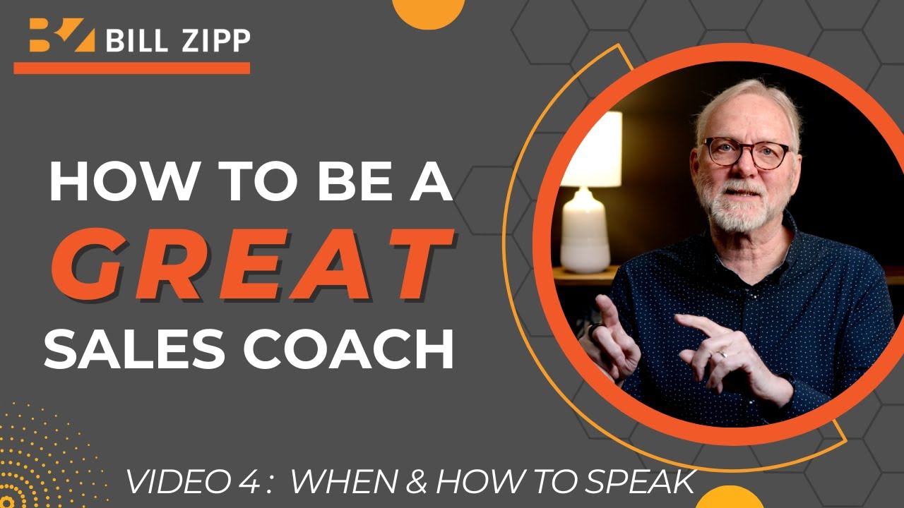 How to Be a Great Sales Coach: Know When—and How—to Speak - YouTube