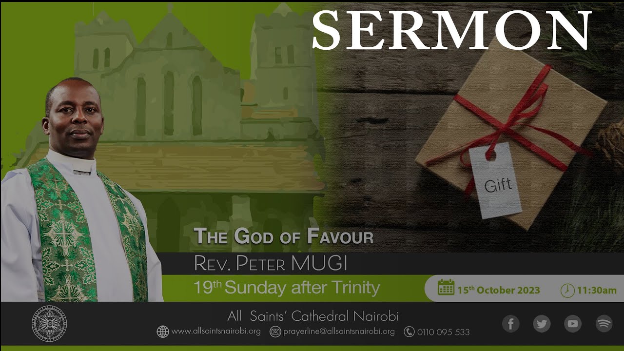 SERMON | The God Favour | Rev. Peter Mugi - YouTube