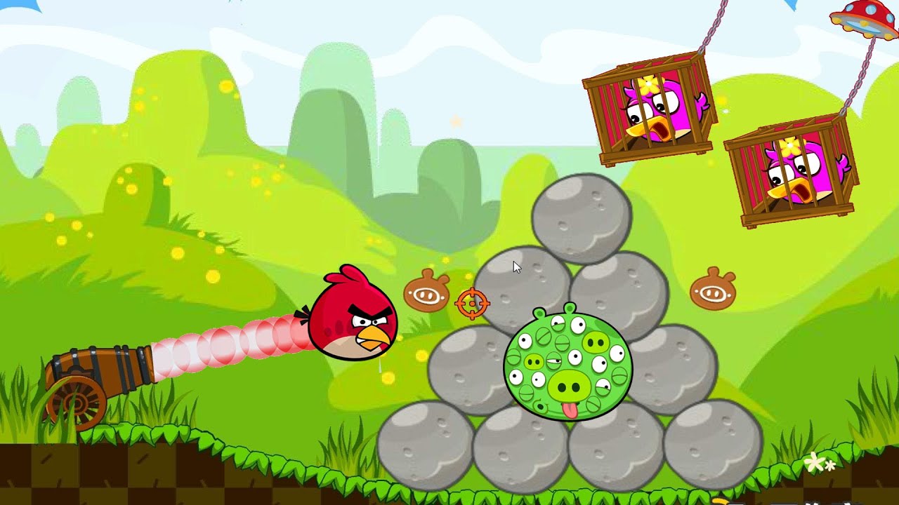 Angry Birds Collection Hacked - KICK OUT THE STONE BLOCK TO HIT THE ...