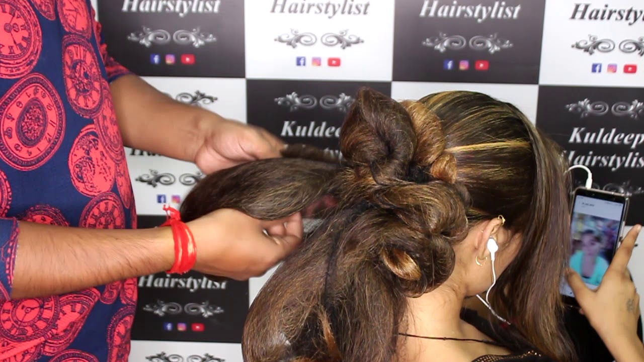 how to do use net in hairstyle | net bun hairstyle | tutorial | by ...