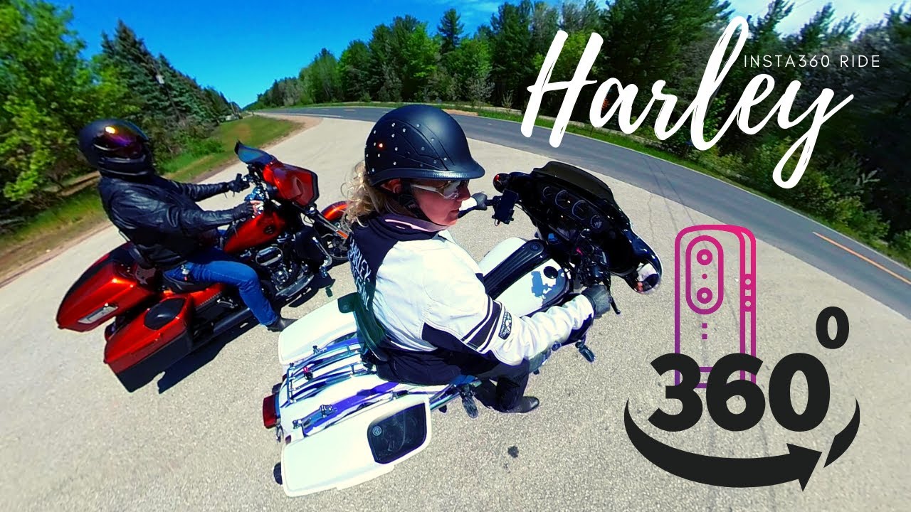 360 RIDE ON A HARLEY/New Insta360 camera - YouTube