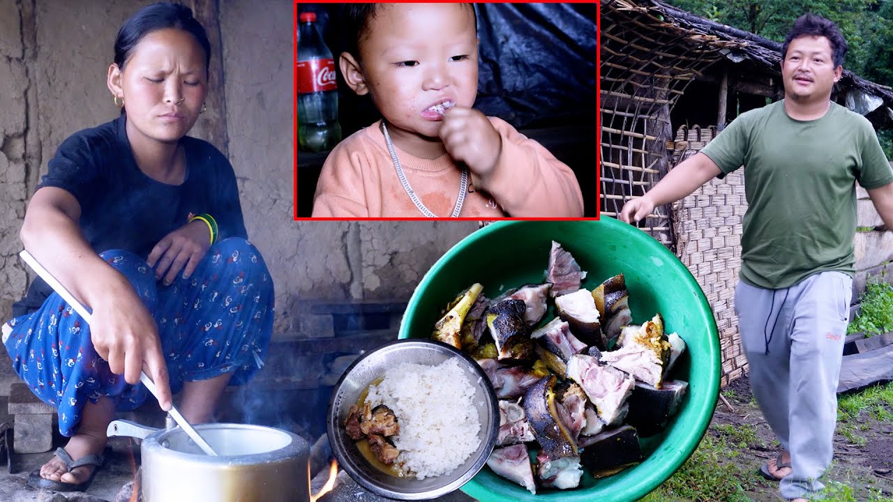 village pork curry cooking by Rita for the family || Life in rural ...