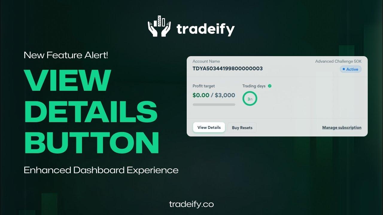 Introducing 'View Details' button on your Dashboard! - YouTube