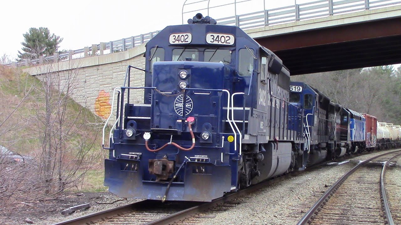 HD All of the Pan Am MEC SD40-2's #3400 through 3405 Leading in Numerical Order and Horn Sounds ...