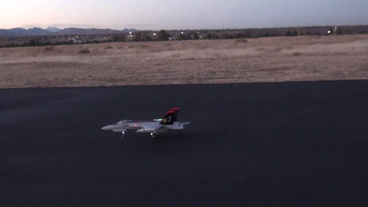 Freewing F/A-18 E Super Hornet Night Flight - YouTube