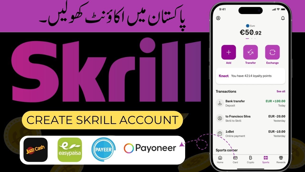 How To Create Skrill Account in Pakistan in 2025 || Skrill Account ...