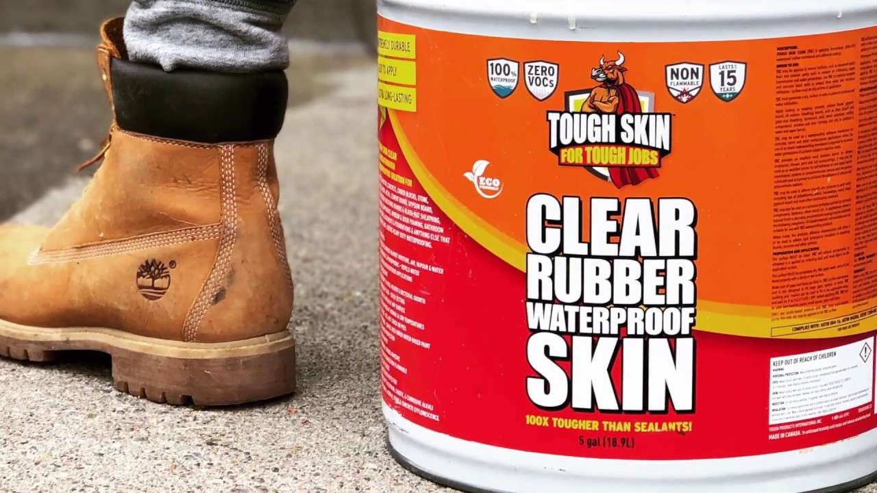 ToughSkin SuperClear Rubber skin waterproofing a house !! So easy even ...
