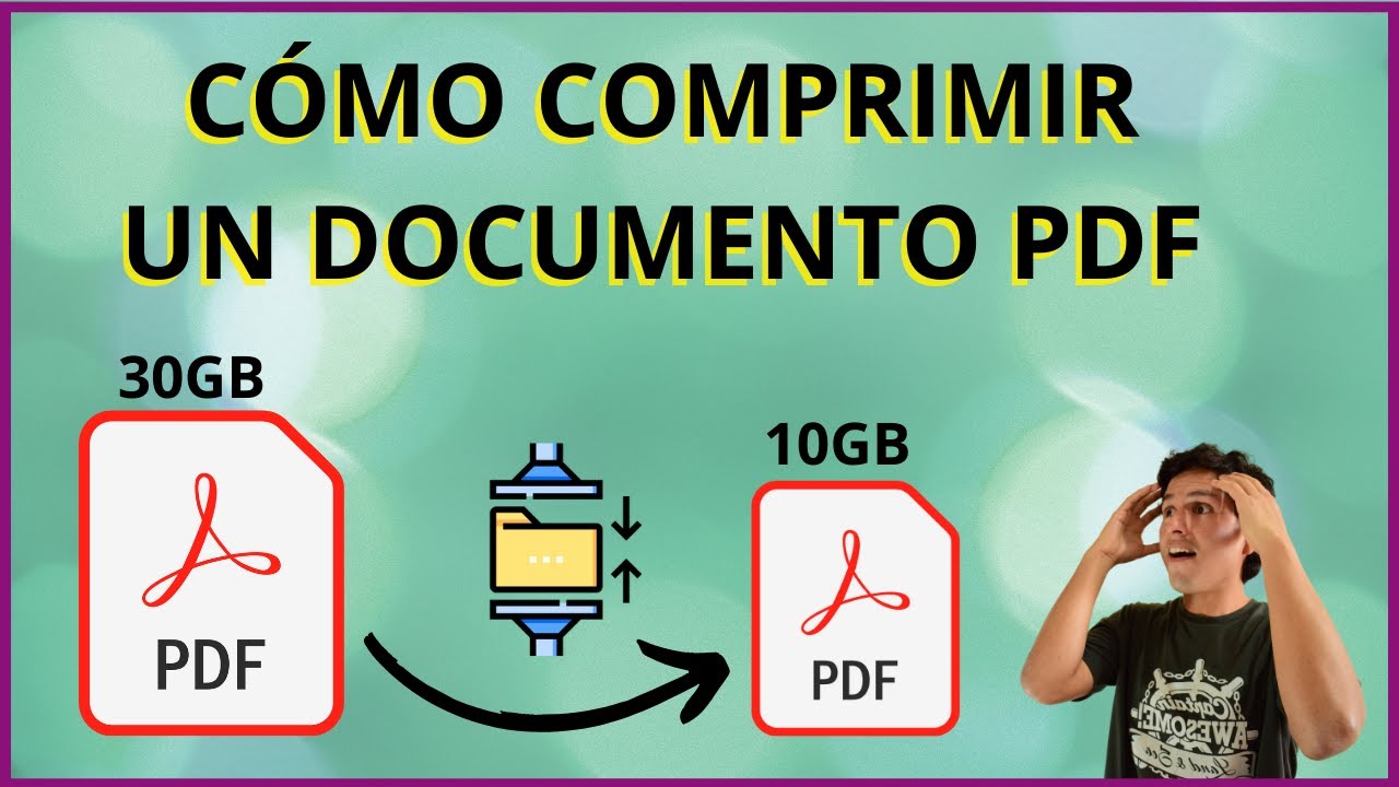 Cómo COMPRIMIR un Documente PDF | Reducir tamaño PDF - YouTube