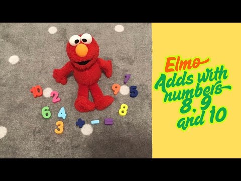 Elmo Adds with the numbers 8, 9, and 10 | Explore numbers and addition ...