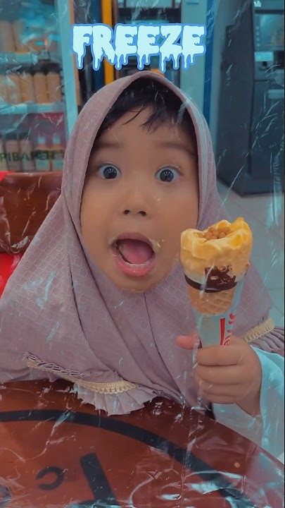 Makan ice cream viral sampai membeku! #shorts #davinaadeevarinaldy - YouTube