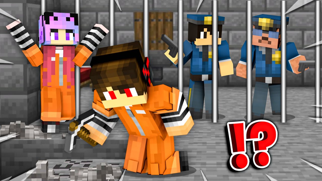 We are TRAPPED in a Impossible Prison in Minecraft! - YouTube