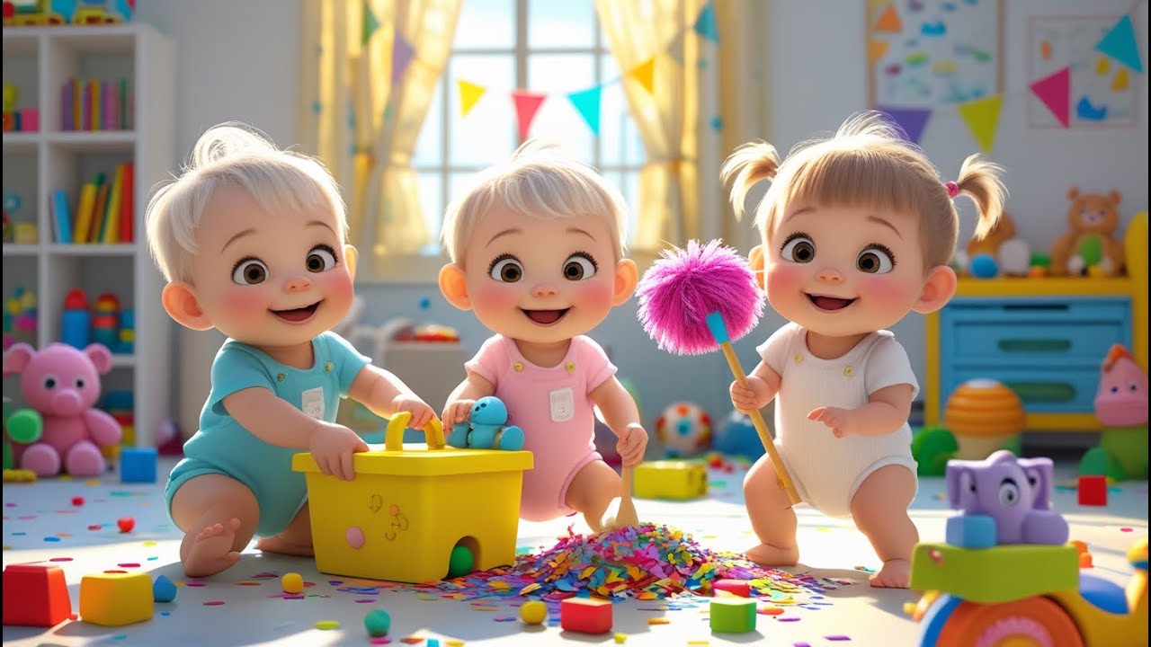 A Fun Song for Kids Cleaning Up! Animation - YouTube