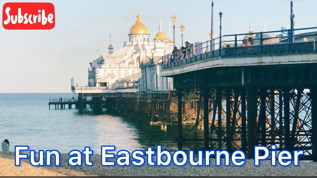 Eastbourne Beach Part 2 - Playing fun arcade Amusement games at ...