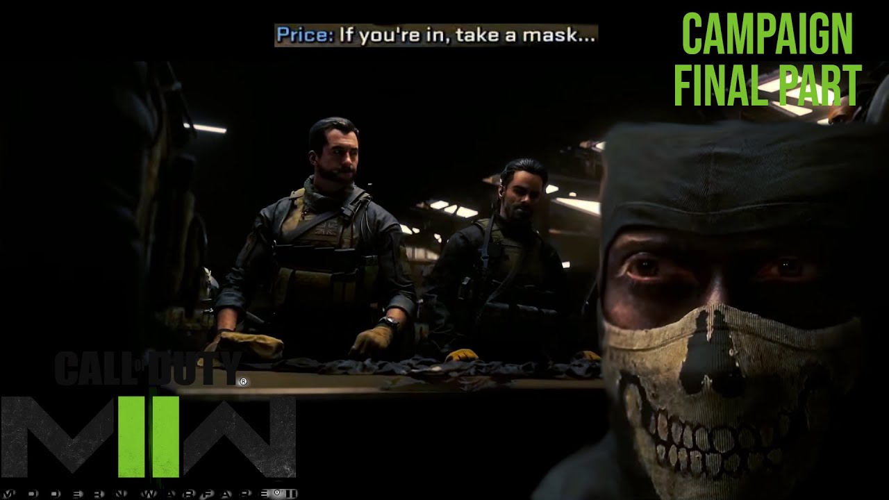 Classic Ghost Mask | Call of Duty Modern Warfare 2 | Final Playthrough ...