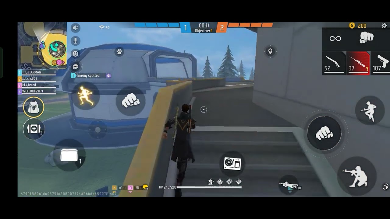 full dangerous scene free fire gameplay - YouTube