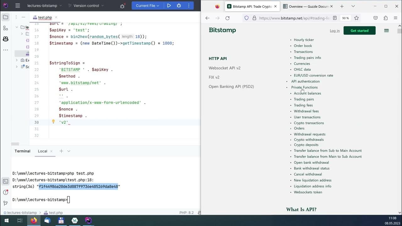 Píšeme API wrapper v PHP pro Bitstamp API - první krok k AOS v PHP - YouTube