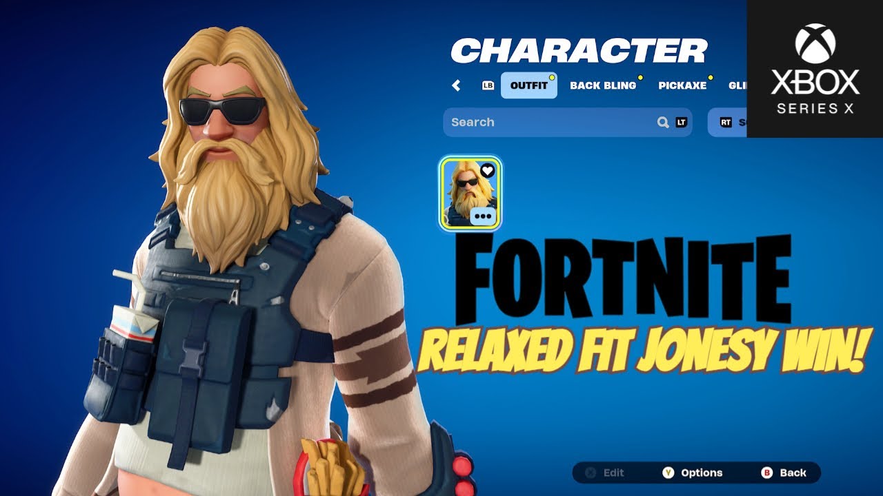 FORTNITE RELAXED FIT JONESY WIN! XBOX CHAPTER 6 SEASON 1 - YouTube
