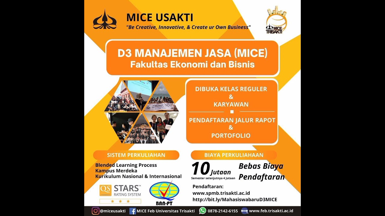 Program Studi DIII Manajemen Jasa (MICE), Fakultas Ekonomi dan Bisnis ...