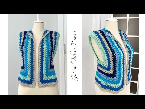 YAZLIK ÖRGÜ - U - YELEK YAPIMI 🤩