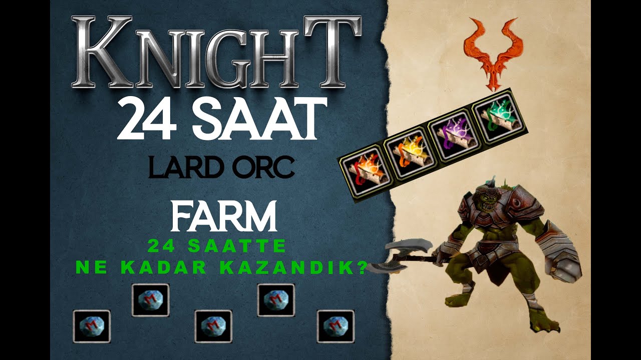 Knight Online | En Güncel 24 Saat Genie Lard Orc Farmı | Ne Kadar ...
