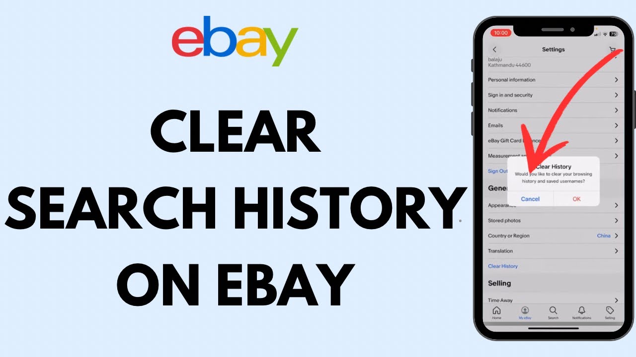 How to Delete eBay Search History (2024) - YouTube
