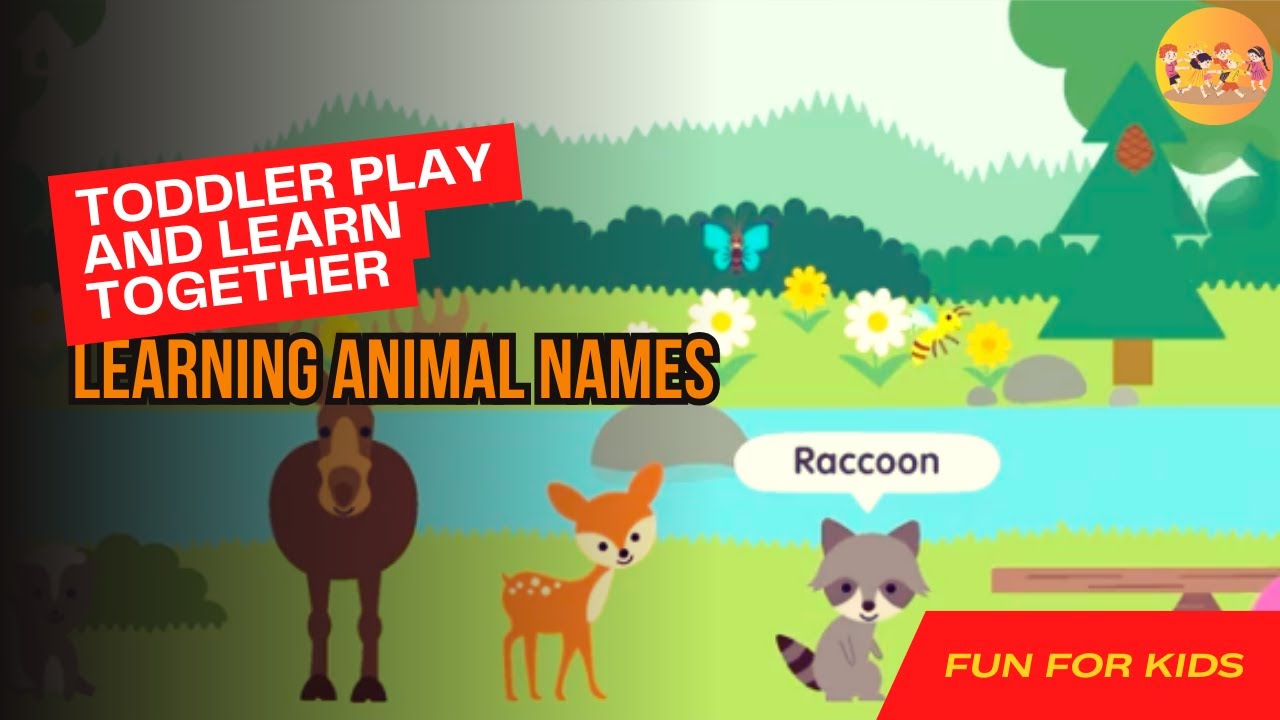Learning Animal Names | Toddler Learning Video - Toddler Play and Learn ...