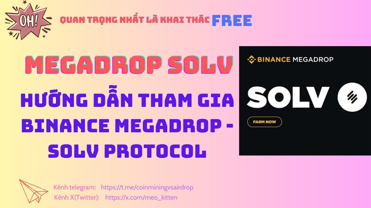 Hướng dẫn tham gia Binance MegaDrop Solv Protocol - YouTube