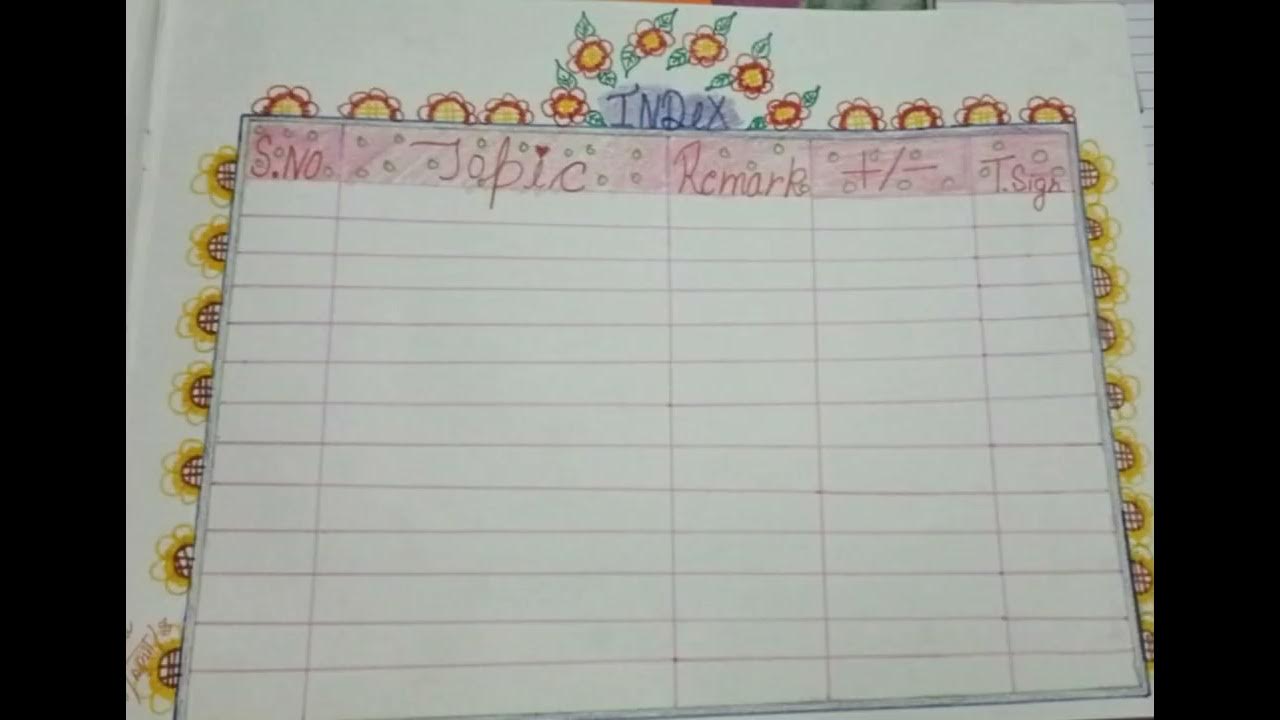INDEX**how to draw. index ***children***work - YouTube