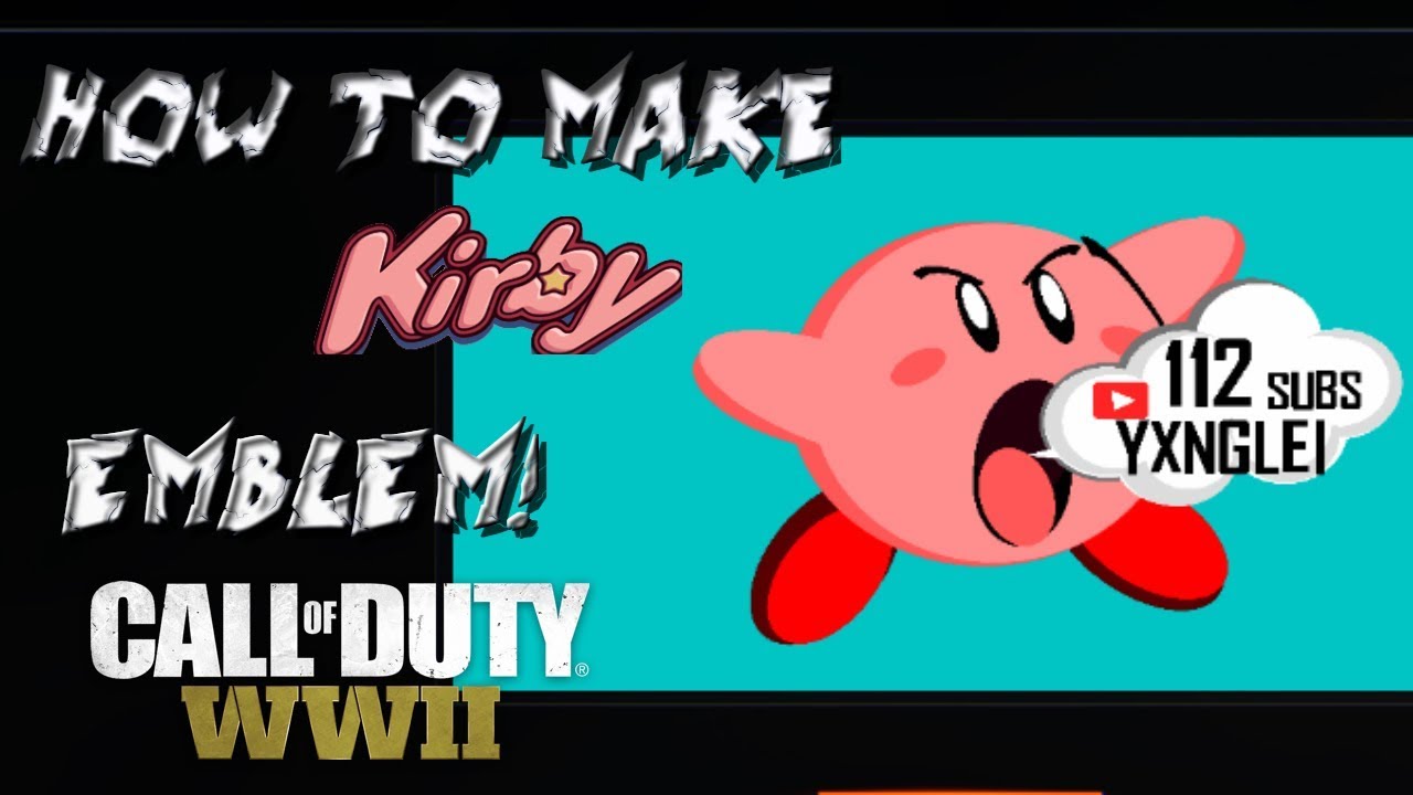 Copy of Call of duty WW2: kirby emblem tutorial - YouTube