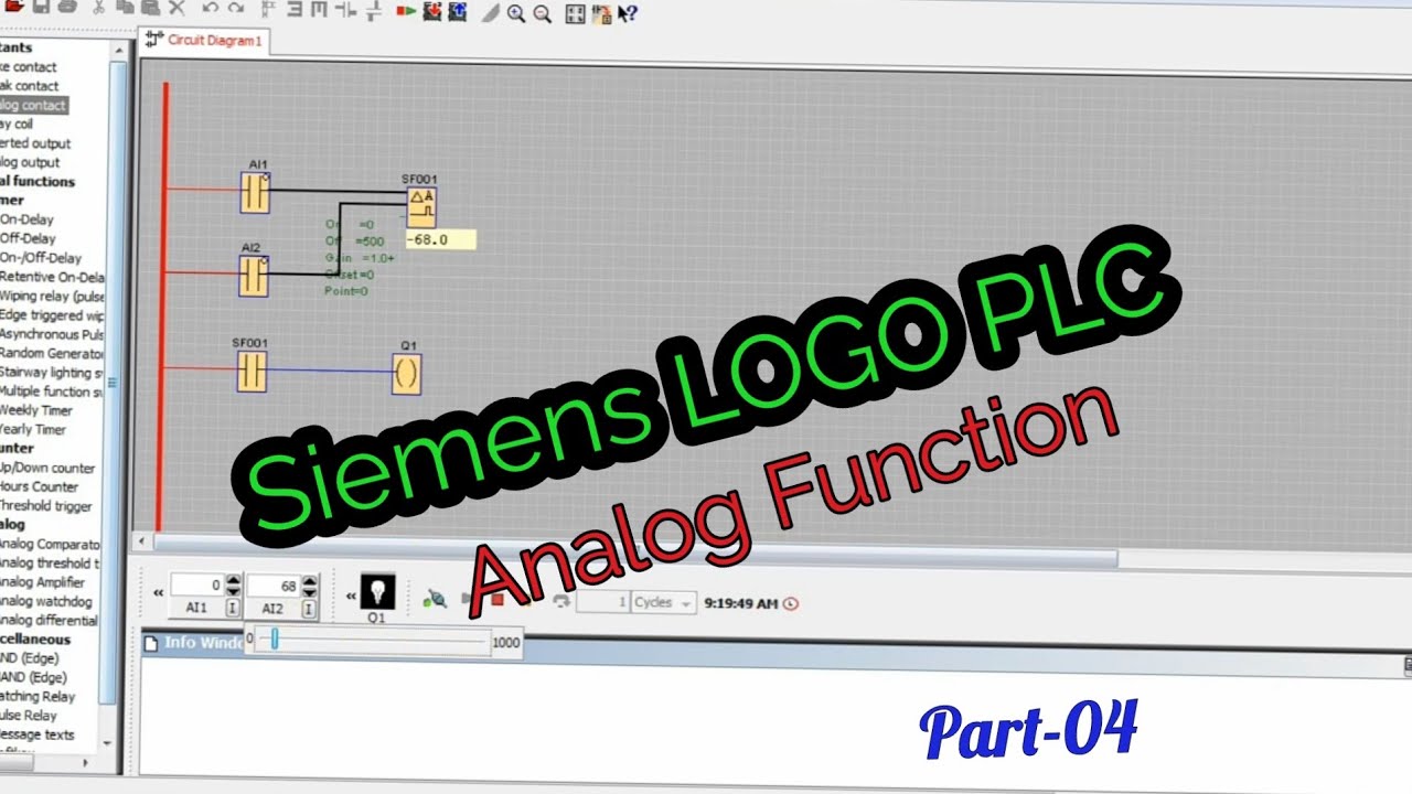 LOGO PLC Analog Function Explained @eclickbd2079 - YouTube