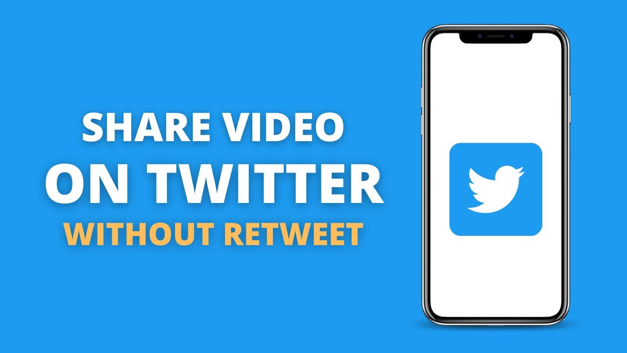 How To Share On Twitter Video Without Retweet - YouTube
