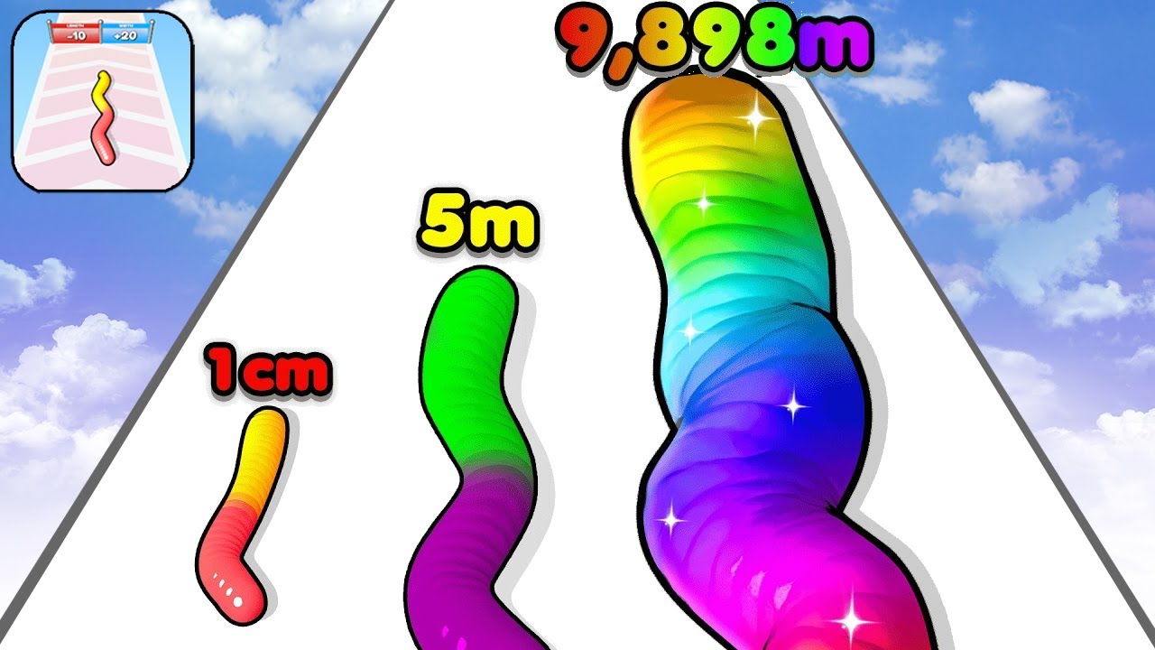 GUMMY WORM GO! - Max Levels Free Gameplay Walkthrough (Android,iOS ...