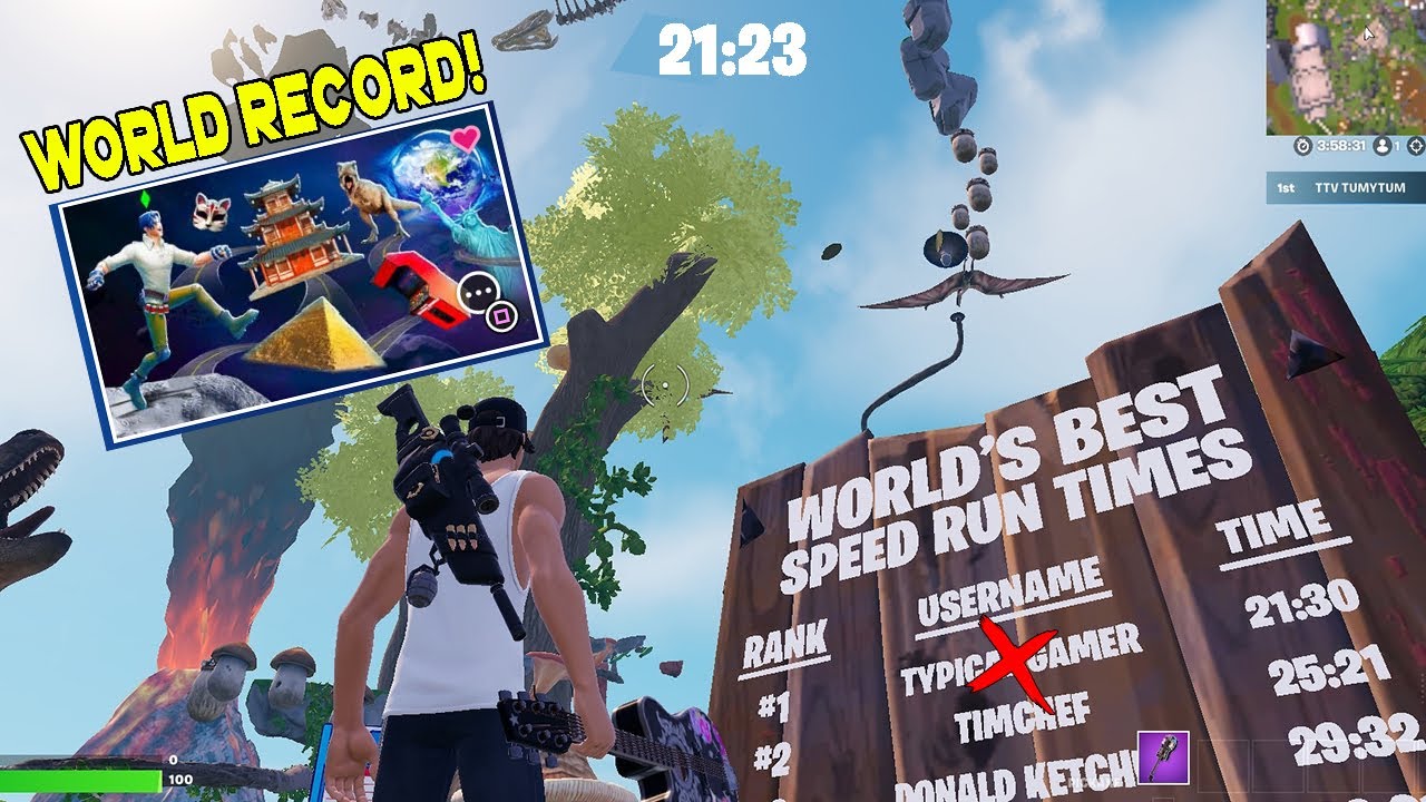 Fortnite OnlyUp Time travel WORLD RECORD (21:23) #OnlyupTG - YouTube