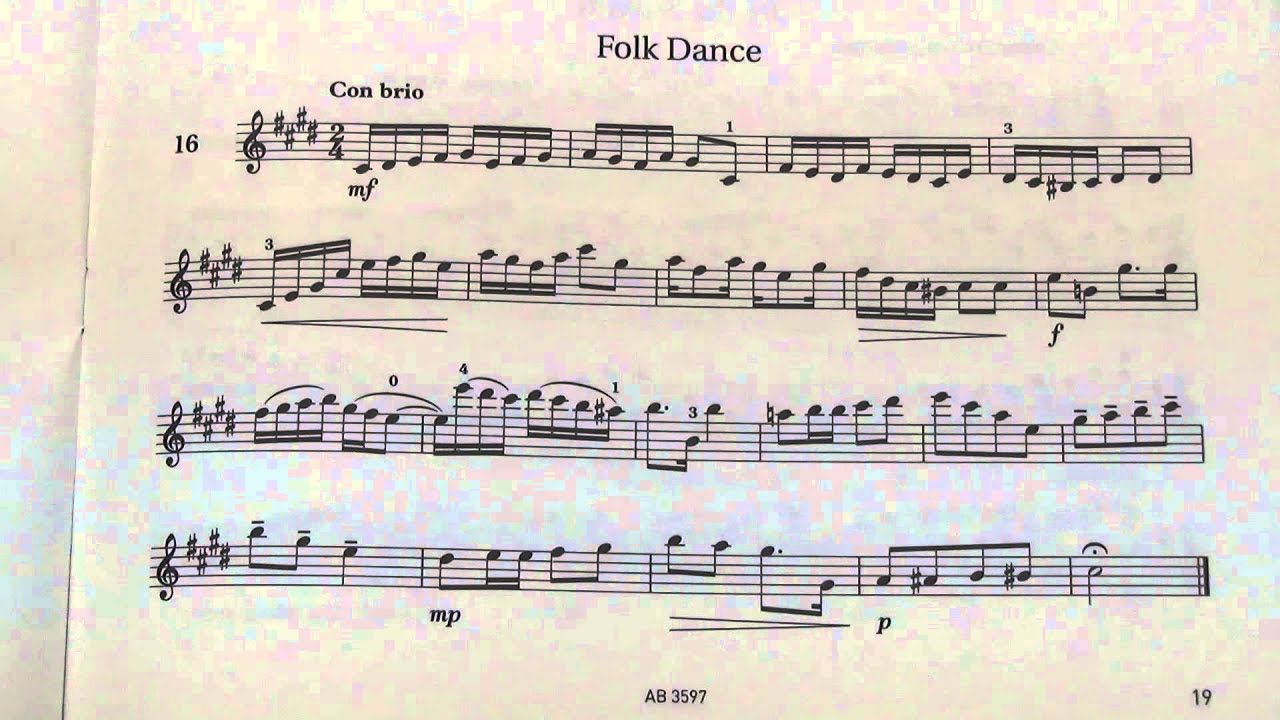 Violin Grade 7 Sight Reading No 16 Con brio - YouTube