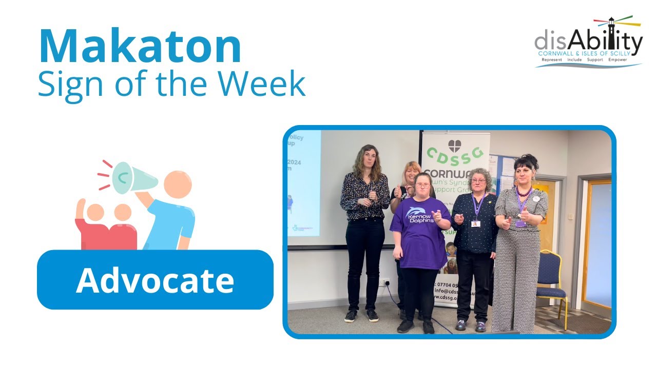 Makaton Sign of the Week | Advocate - YouTube