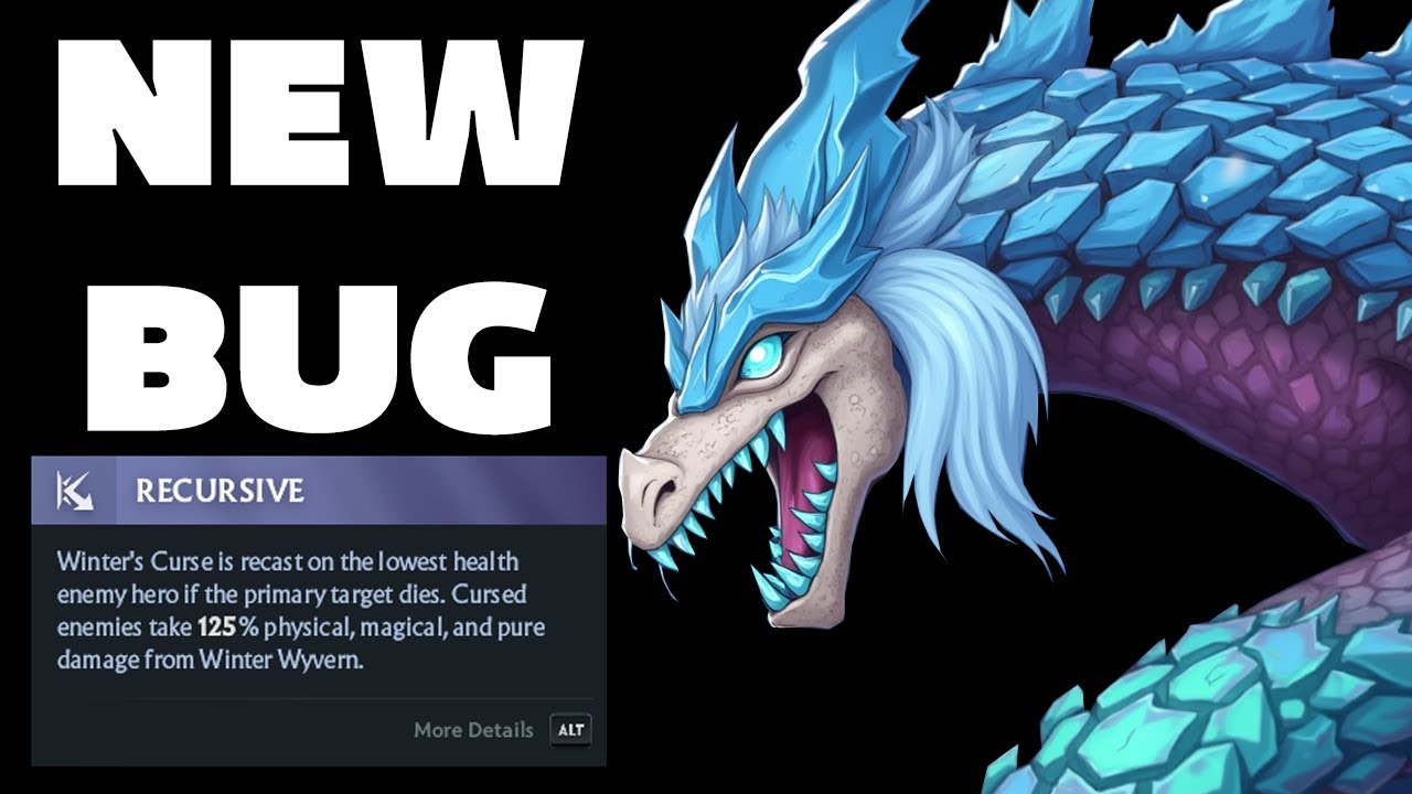 new bug dota2 winter wyvern ! ! ! - YouTube