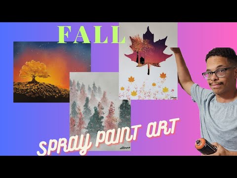 Fall spray paint art compilation - YouTube