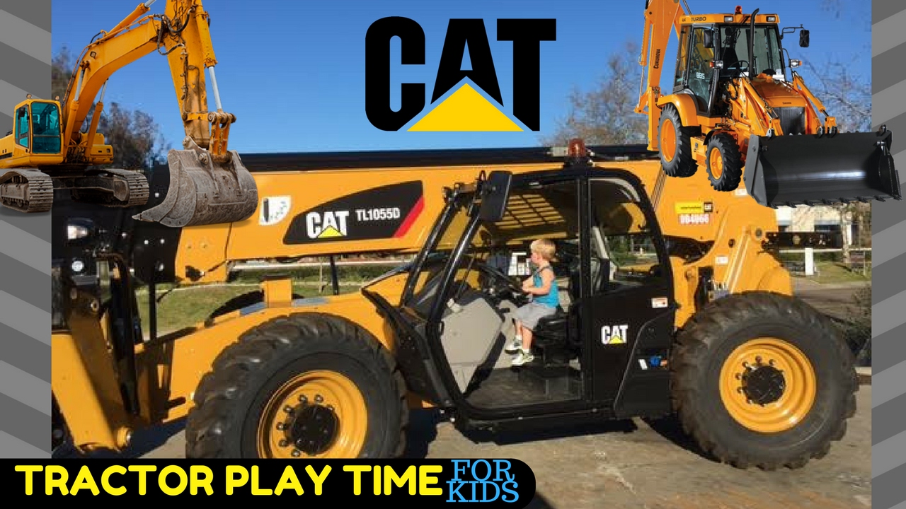 Exploring Cat Tractors With A Toddler | Fun Tractor Adventures ...