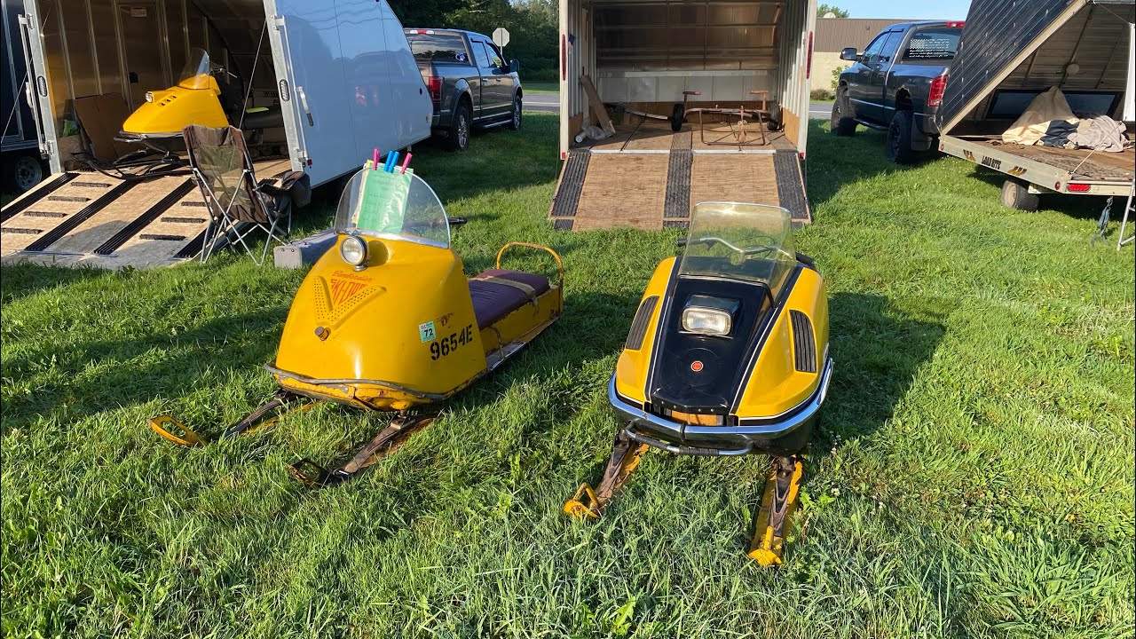 2024 Taberg Trailblazers Vintage Snowmobile Show and Swap Meet - YouTube