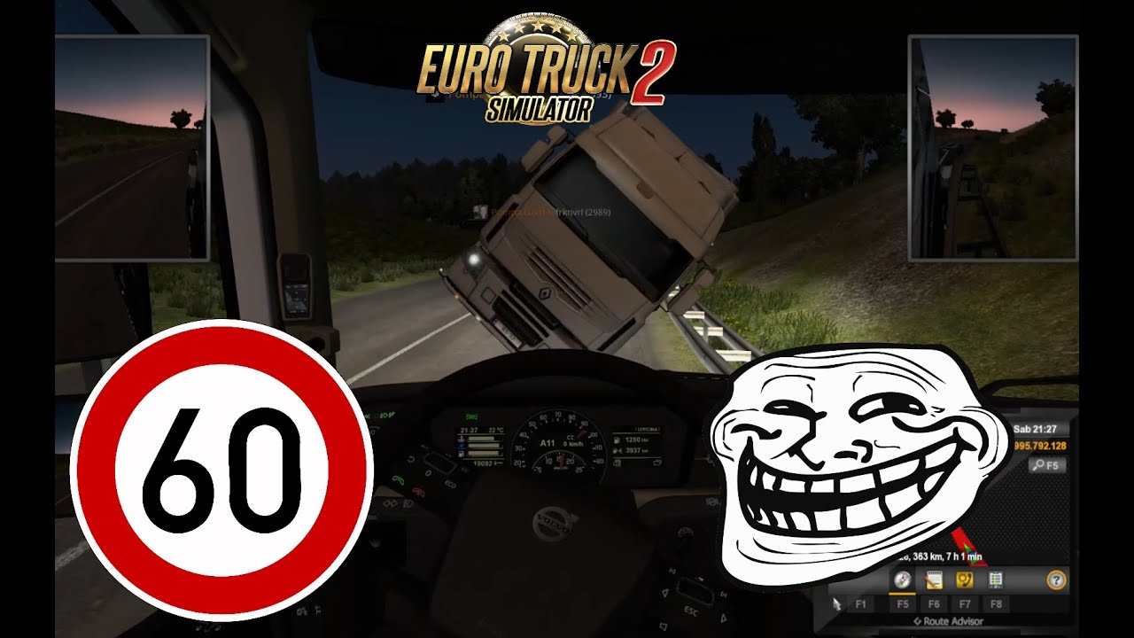 I have RESPECTED the SPEED LIMITS on EURO TRUCK SIMULATOR 2 MULTIPLAYER ...