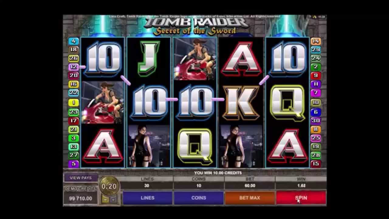Tomb Raider Secret of the Sword Slot Machine Online - Slots Monitor ...