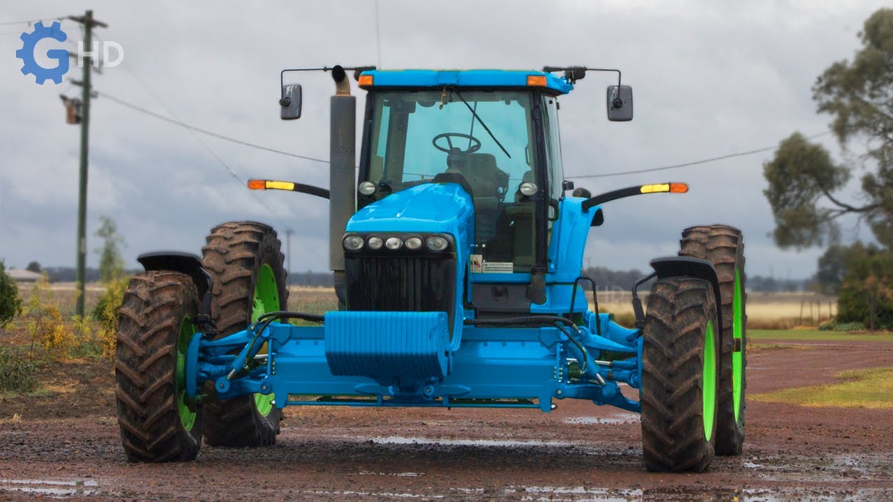 Why Are These Tractors So Wide? Ingenious Farm Machinery - YouTube
